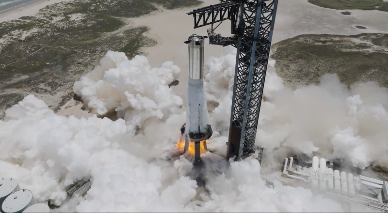 Test di accensione per il Booster 9 di Starship | Global Science