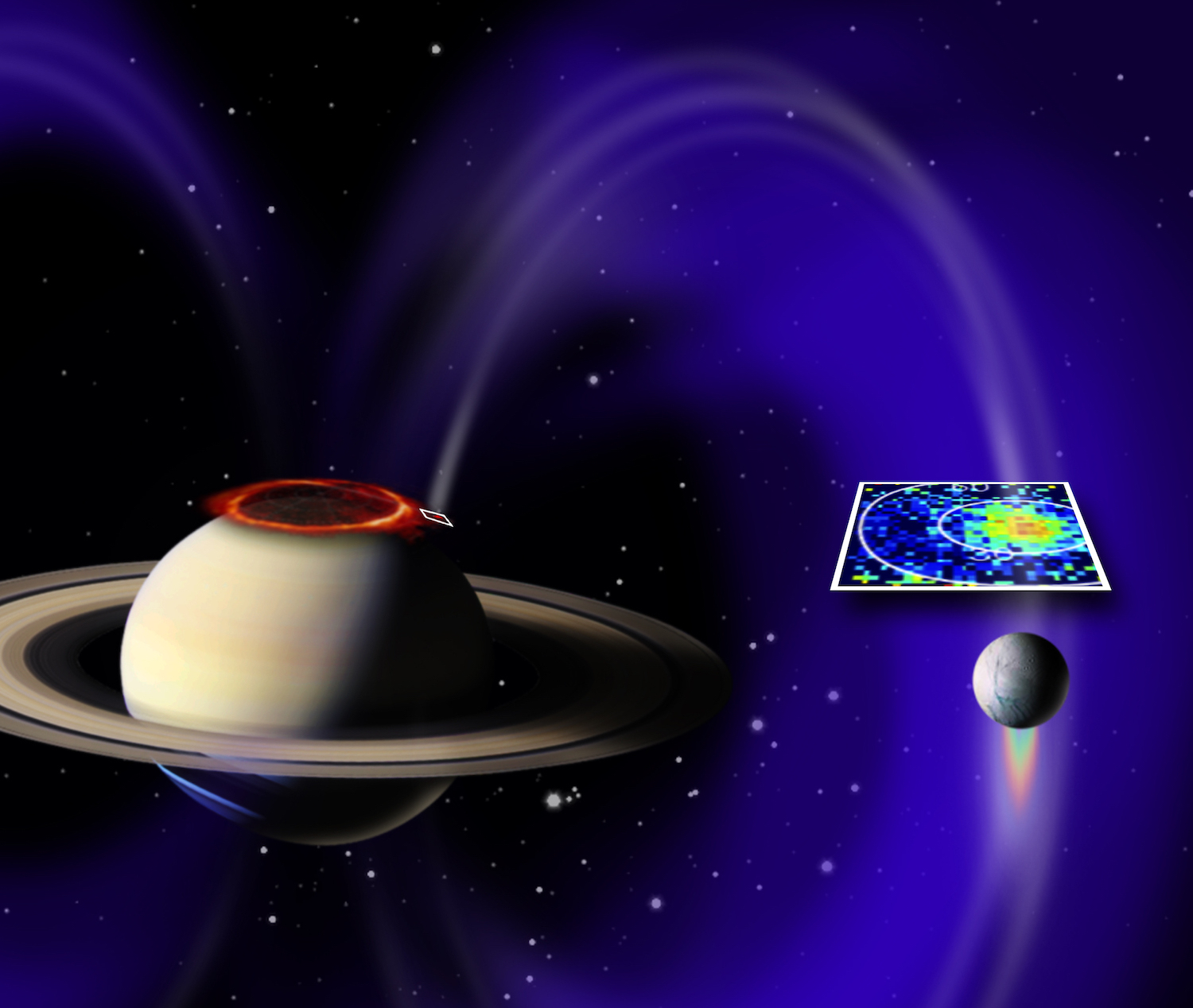 Cassini svela l’impronta aurorale di Encelado su Saturno | Global Science